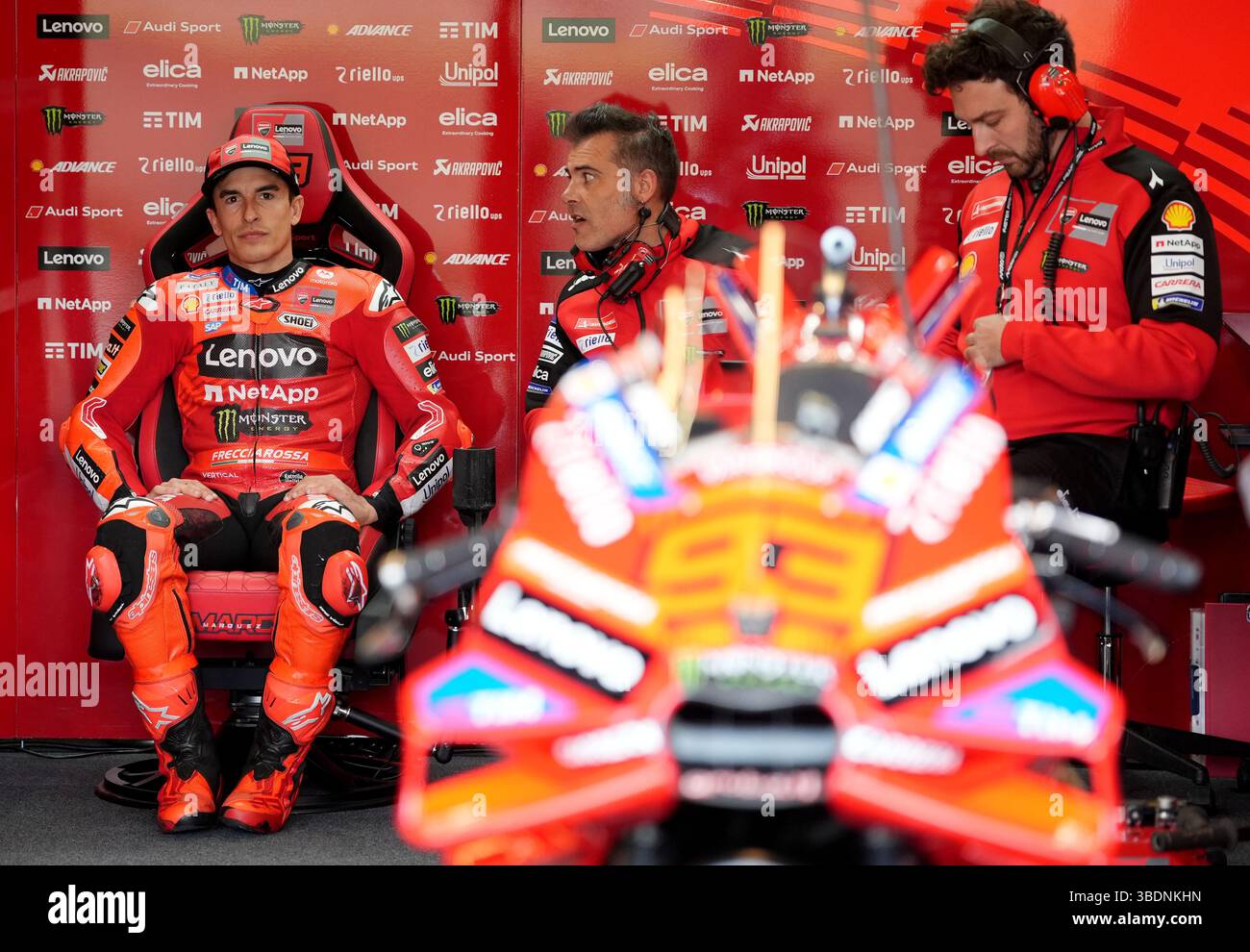 Ducati Lenovo Team's Marc Marquez ahead of the Monster Energy British ...