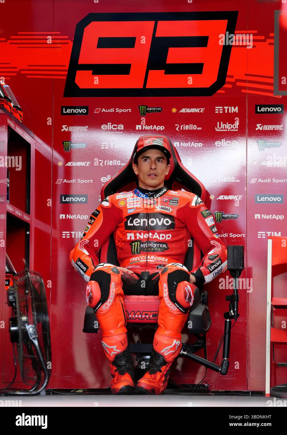Ducati Lenovo Team's Marc Marquez ahead of the Monster Energy British ...
