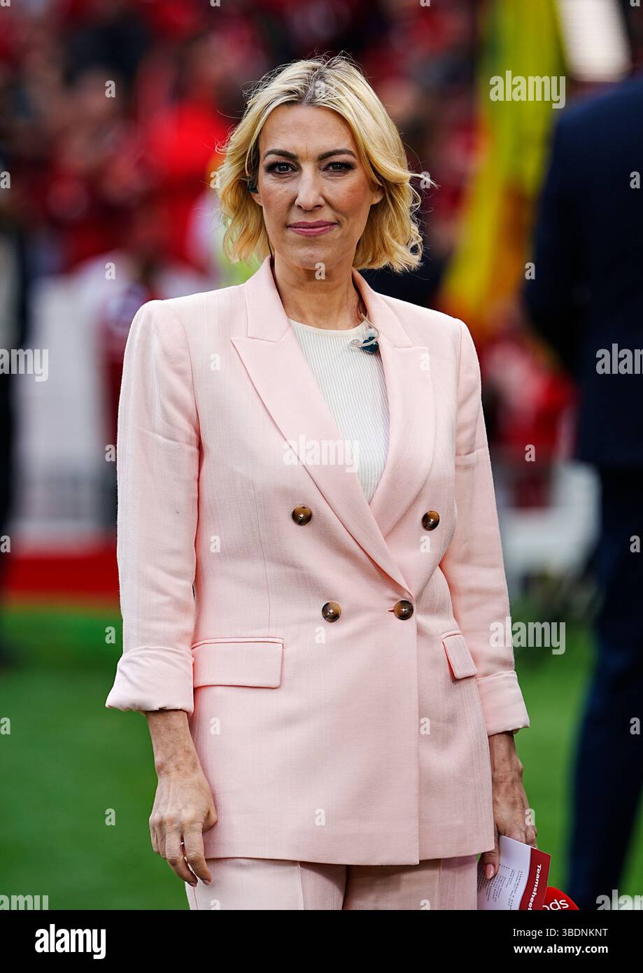 Sky Sports presenter Kelly Cates before the Premier League match at ...