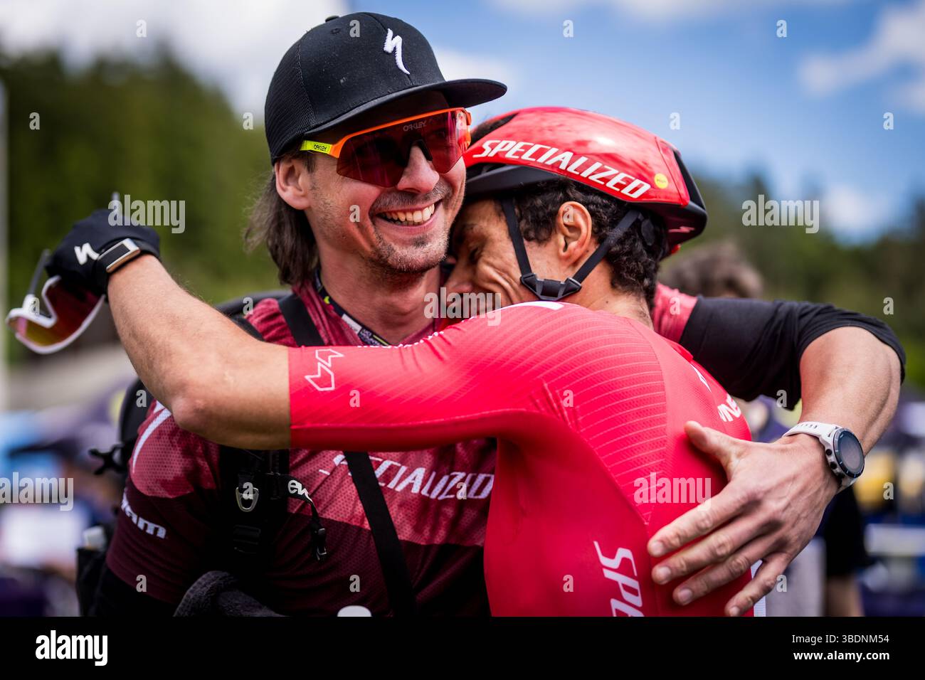 From left: Czech physiotherapist of the Specialized Racing team Petr ...