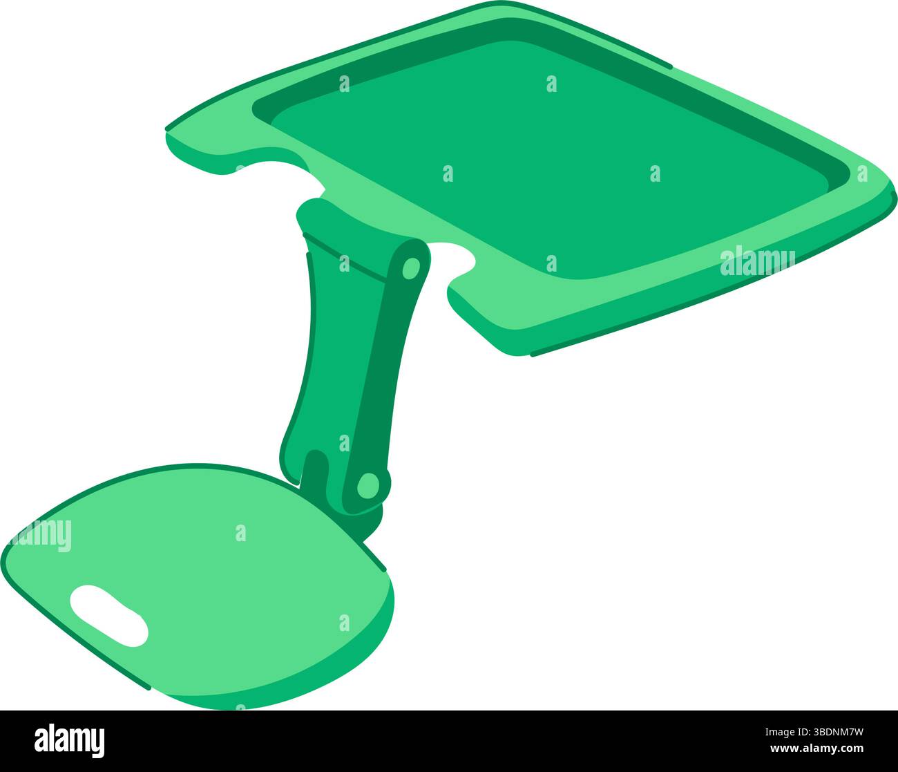 compact portable lap desk cartoon vector illustration Stock Vector ...