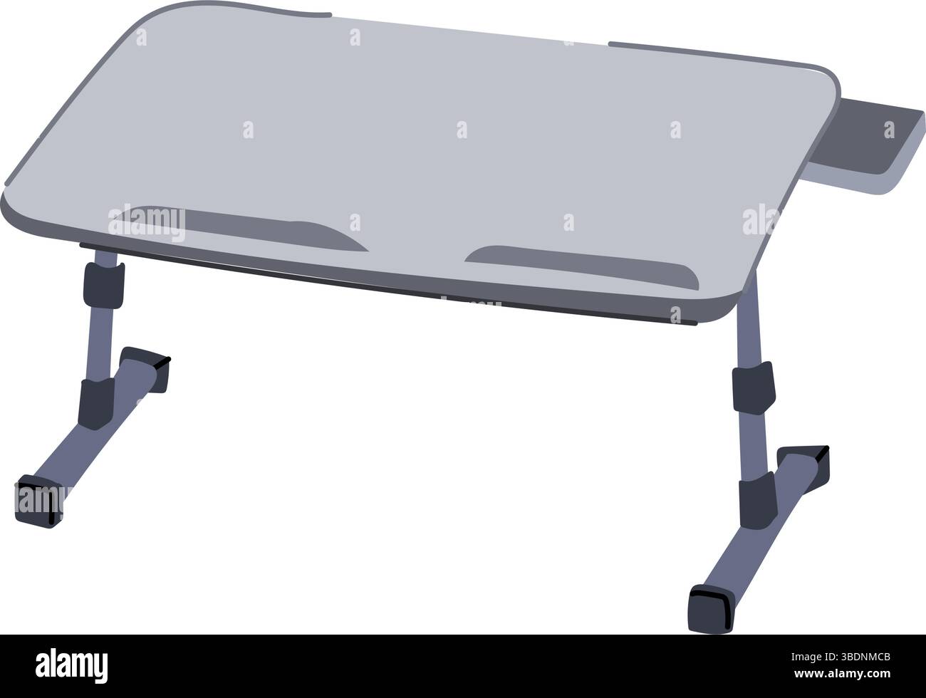 mobile portable lap desk cartoon vector illustration Stock Vector Image ...