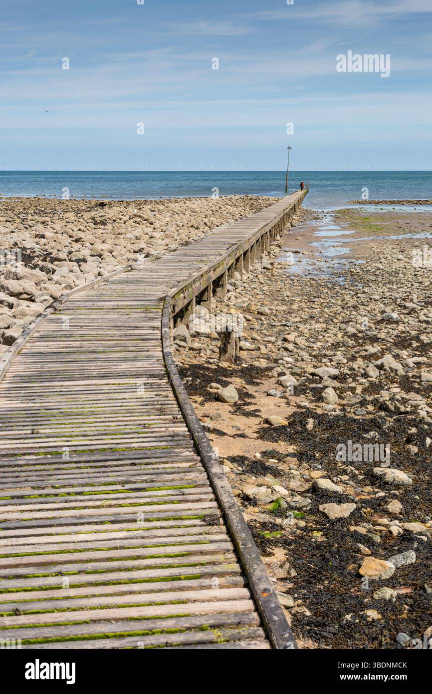 Boardwalk on Llandudno beach, Wales, UK.2025 Stock Photo - Alamy