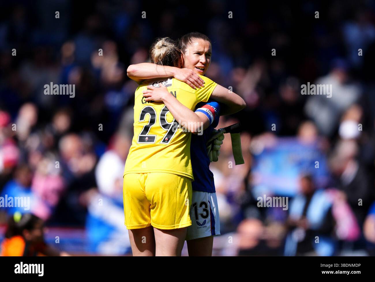 Rangers' Jane Ross (right) with Glasgow City's Lee Gibson following ...