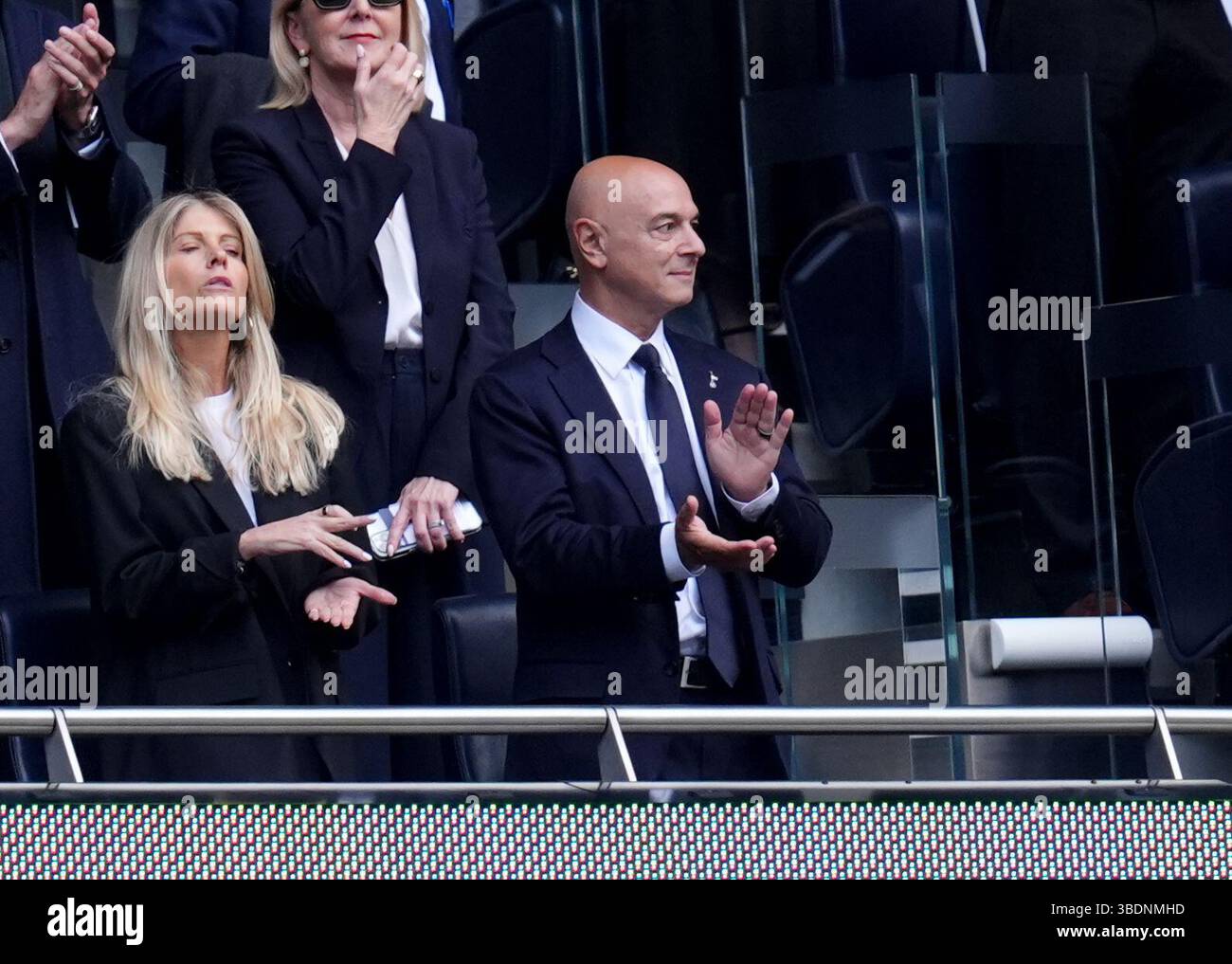 Tottenham Hotspur chairman Daniel Levy in the stands before the Premier ...