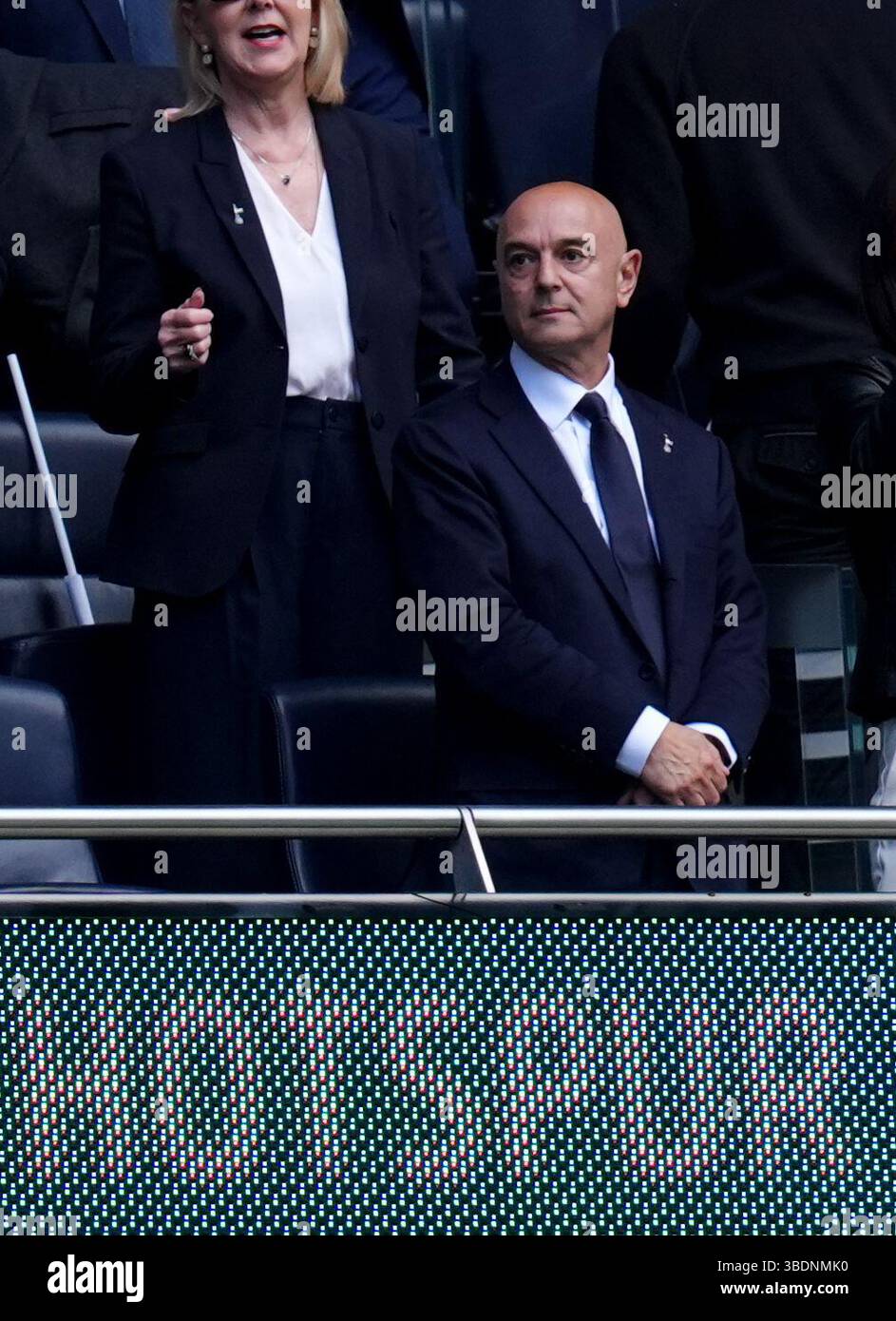 Tottenham Hotspur chairman Daniel Levy in the stands before the Premier ...