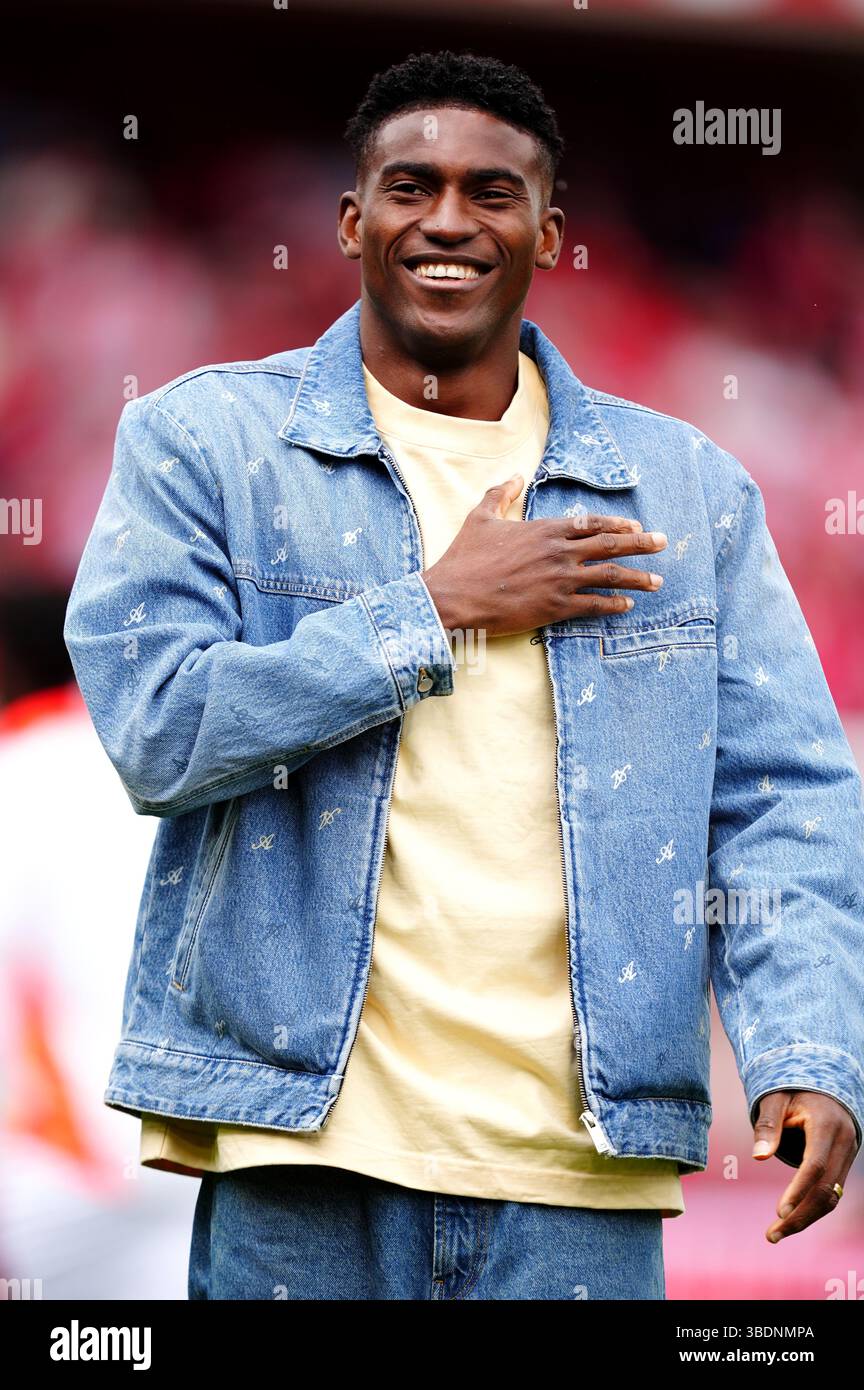Nottingham Forest's Taiwo Awoniyi at the City Ground, Nottingham ...