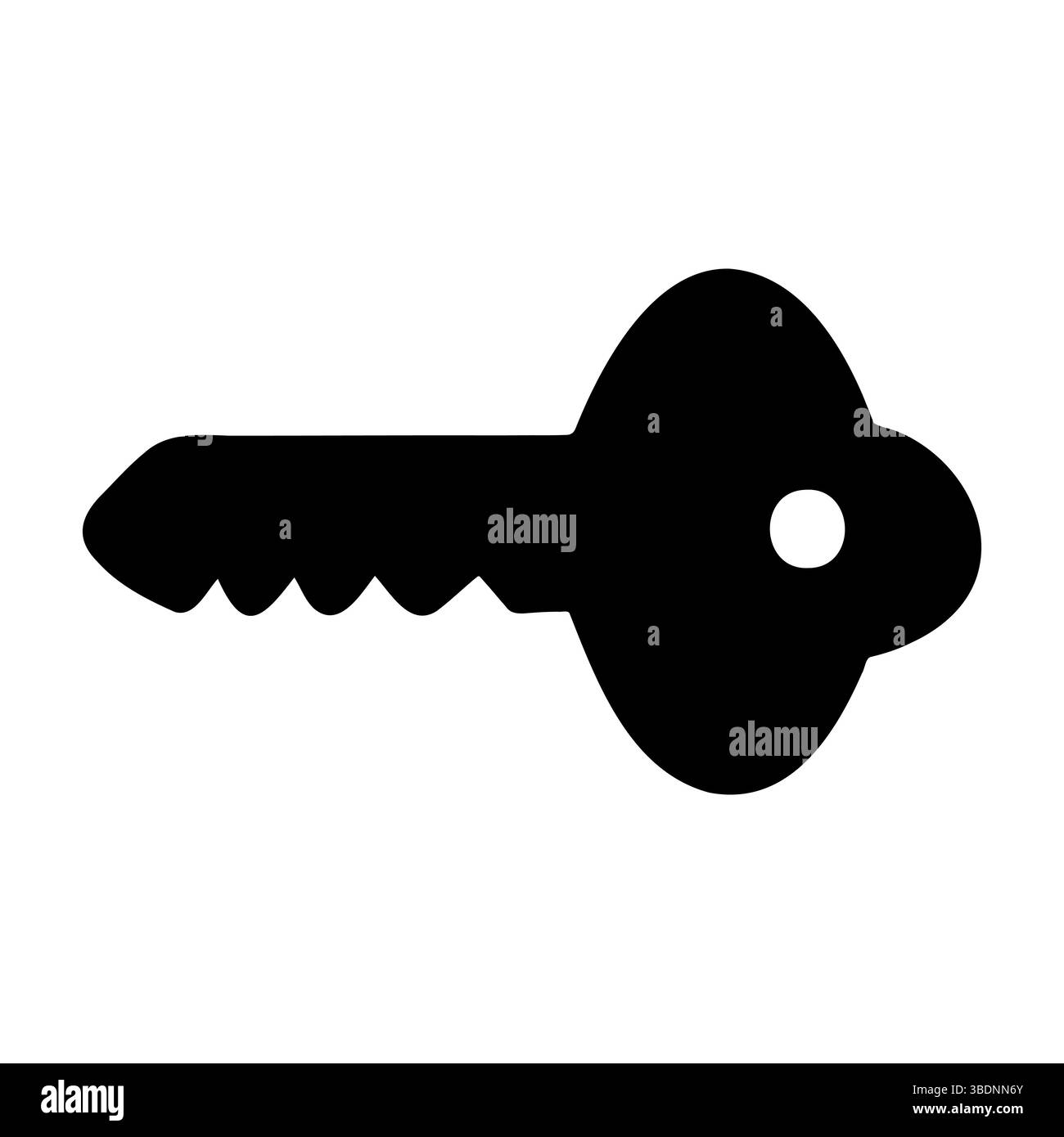 Key Silhouette Illustration. This vector illustration showcases a ...
