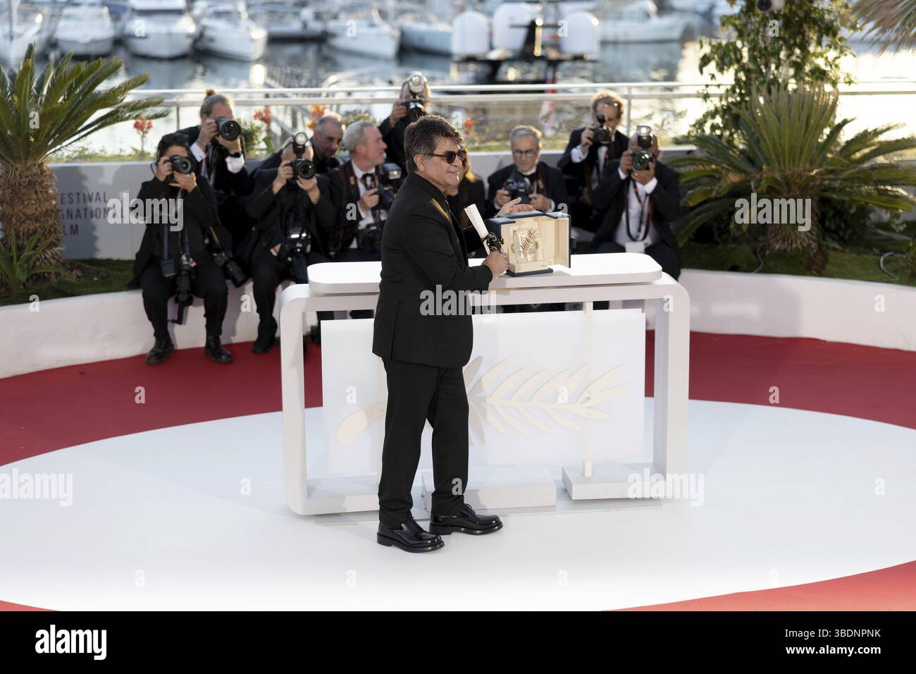 Cannes, France - 24.5.2024: Jafar Panahi, winner of the palm tree d'Or ...