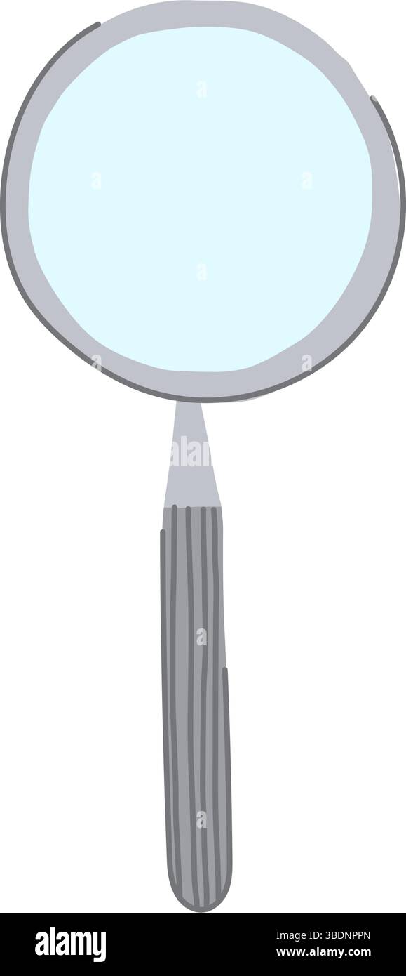clarity reading magnifier cartoon vector illustration Stock Vector ...