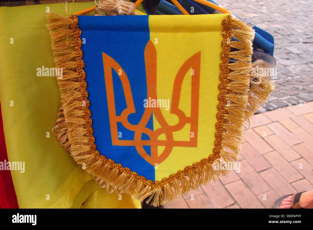 Flag of Ukraine blue and yellow color signs and symbols. Government ...