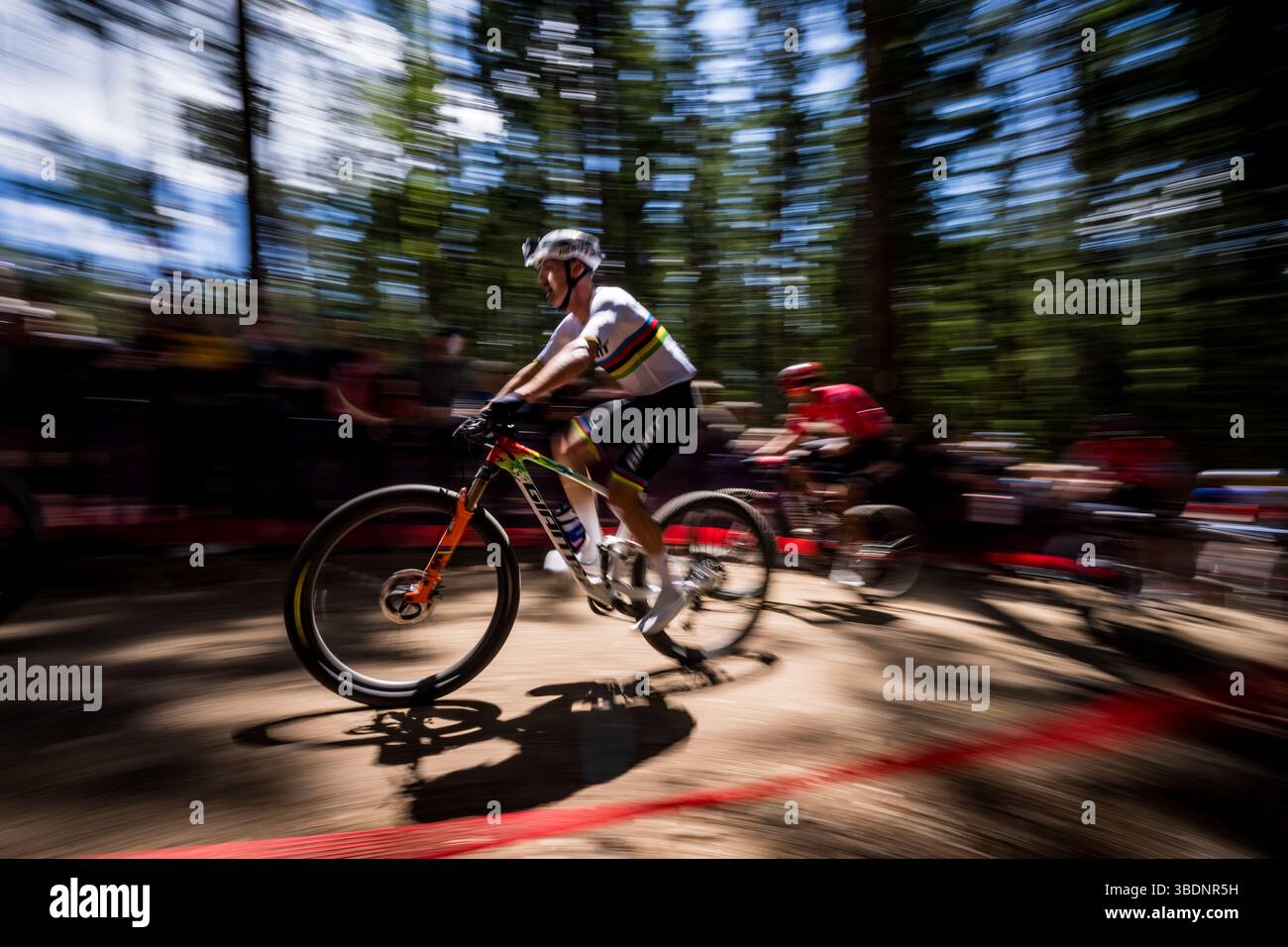 Alan Hatherly South Africa competes during the Mountain bike cross ...