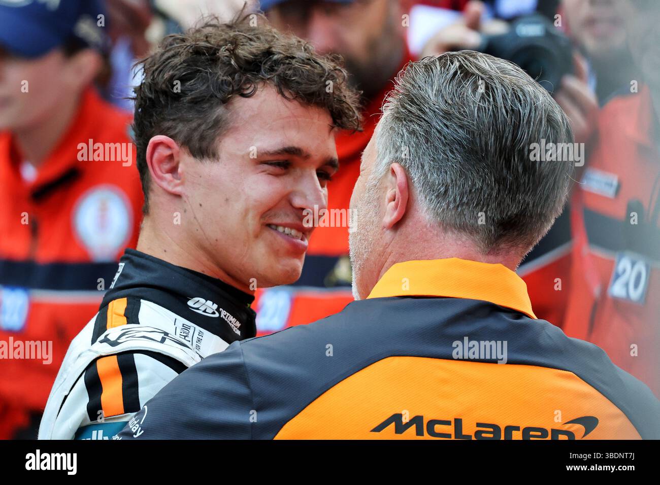 Monaco, Monte Carlo. 25th May, 2025. Race winner Lando Norris (GBR ...