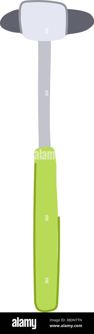 instrument reflex hammer cartoon vector illustration Stock Vector Image ...
