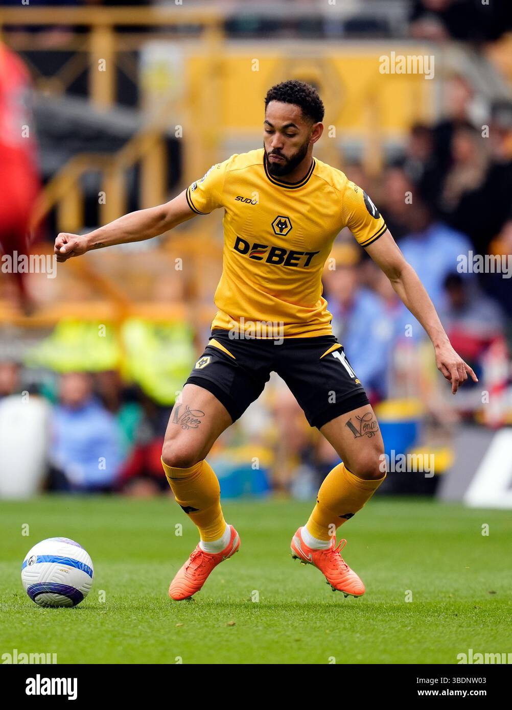 Wolverhampton Wanderers' Matheus Cunha during the Premier League match ...