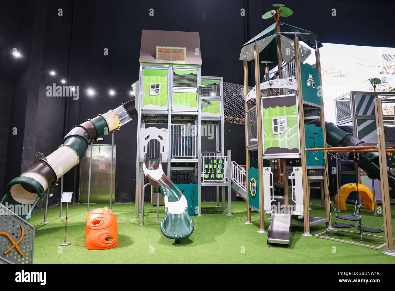 Yongjia, China's Zhejiang Province. 8th May, 2025. A set of non-powered amusement facilities is ...