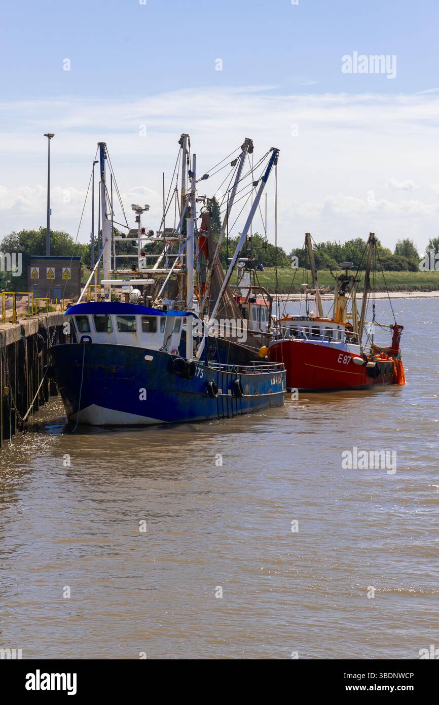 Fishing boats on the the Great Ouse in Kings Lynn, Norfolk, taken 20th ...