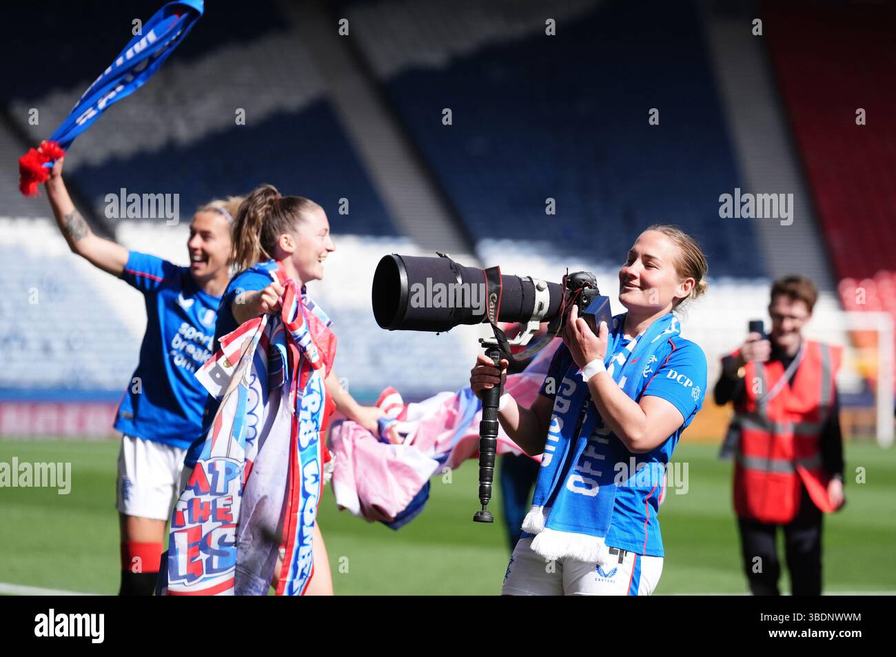 Rangers' Katie Wilkinson celebrates following the Scottish Gas Women's ...