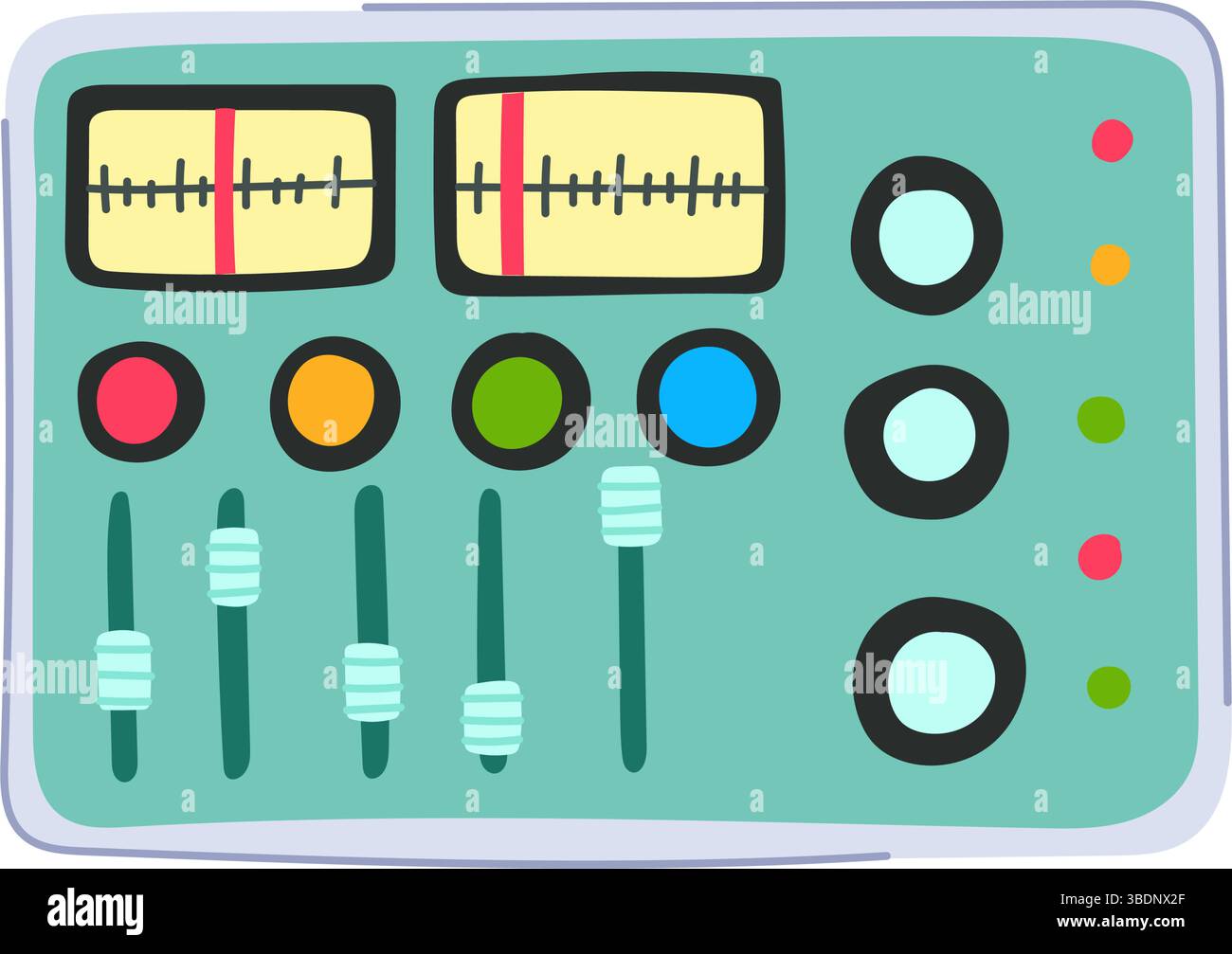 levers retro control panel cartoon vector illustration Stock Vector Image & Art - Alamy