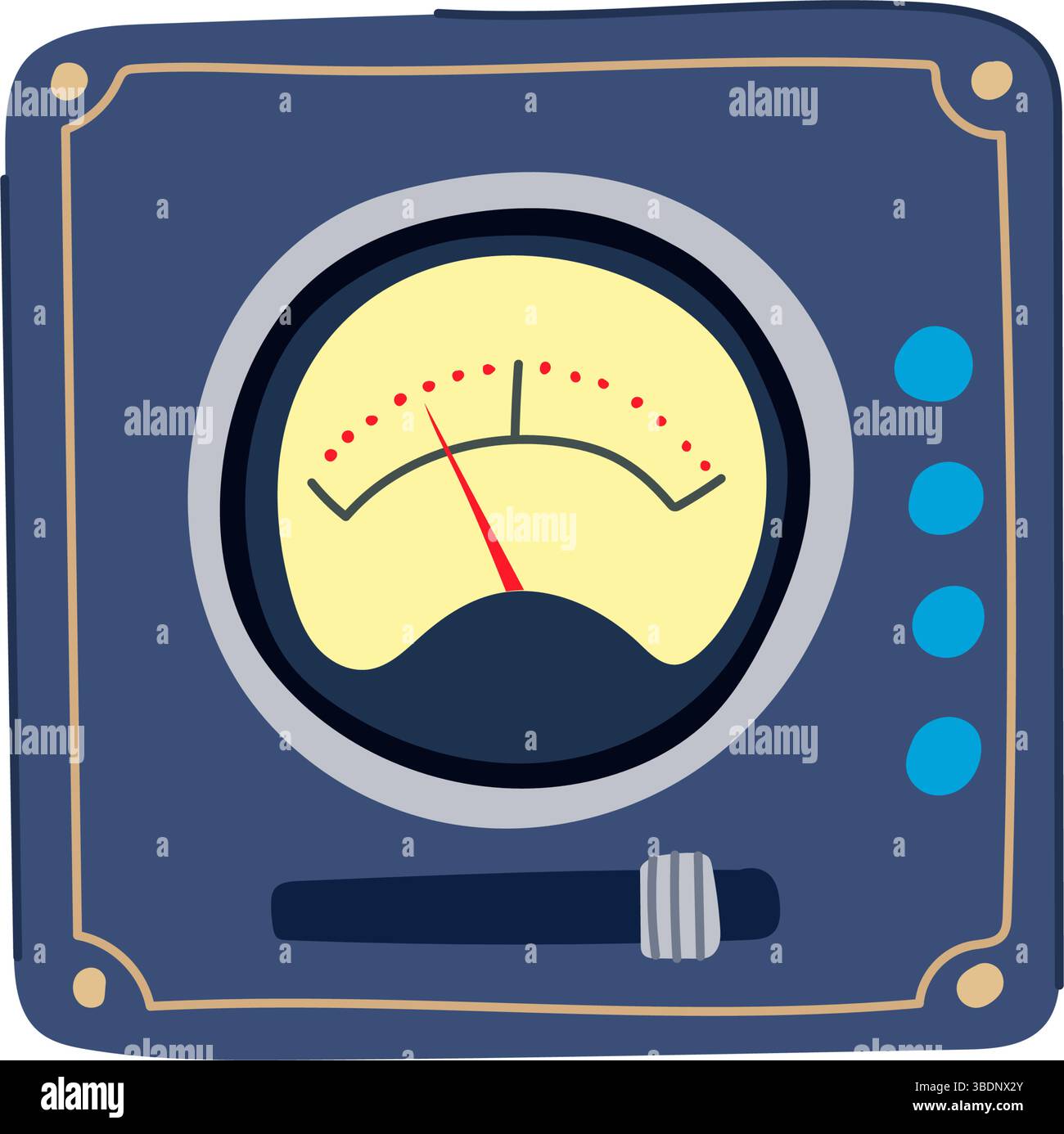 dials retro control panel cartoon vector illustration Stock Vector Image & Art - Alamy
