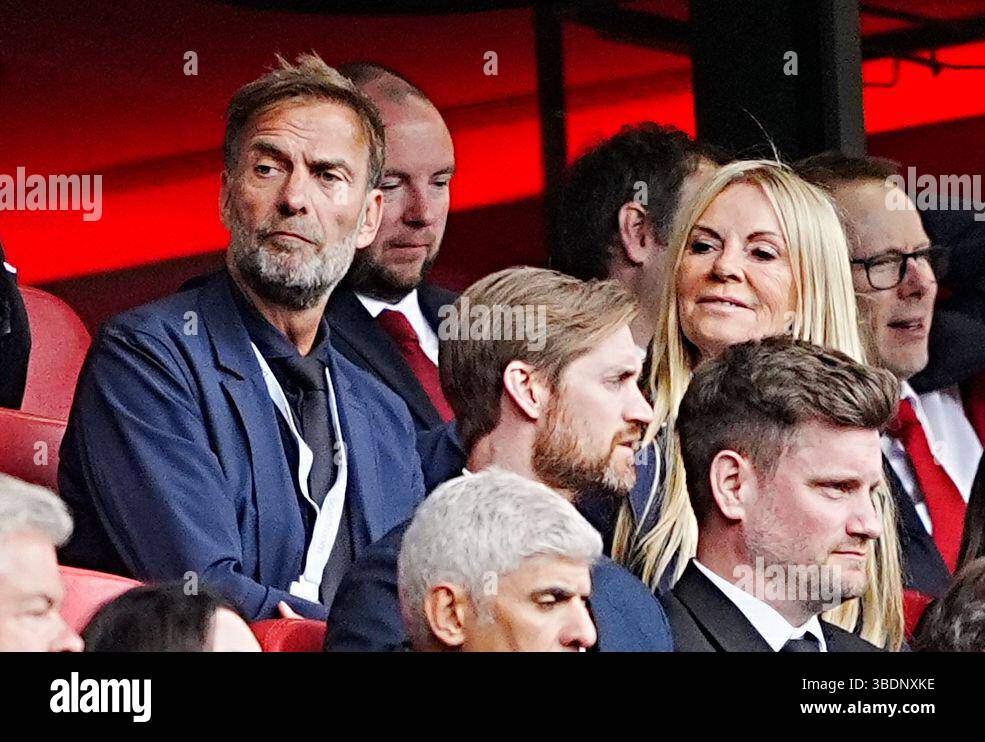 Former Liverpool manager Jurgen Klopp and wife Ulla Sandrock in the ...