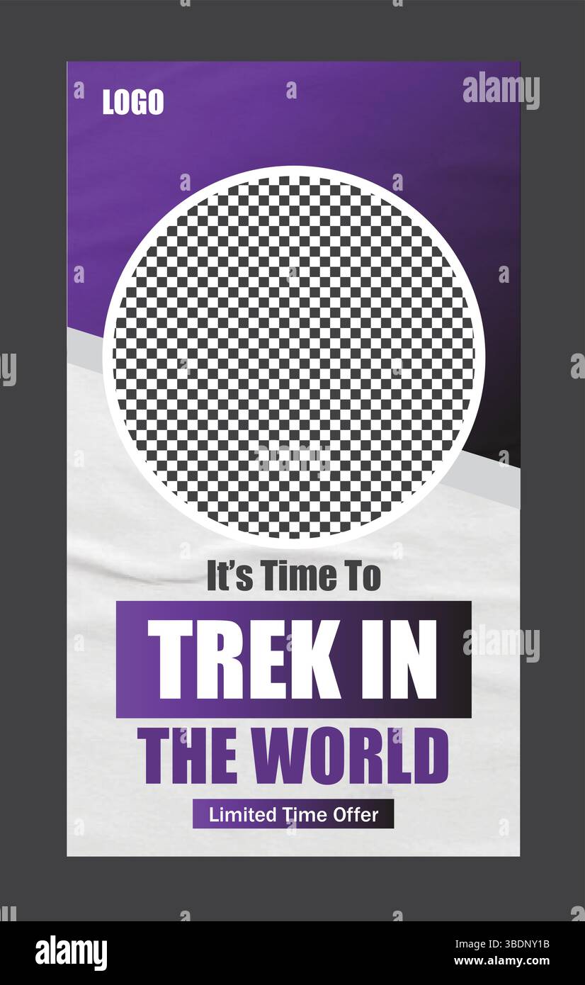 Travel promo vector design hi-res stock photography and images - Alamy