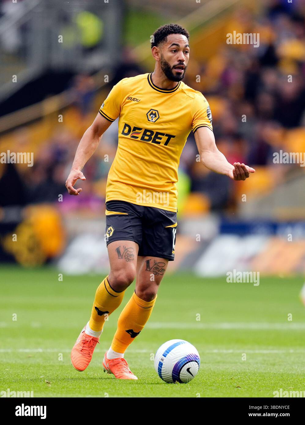 Wolverhampton Wanderers' Matheus Cunha during the Premier League match ...