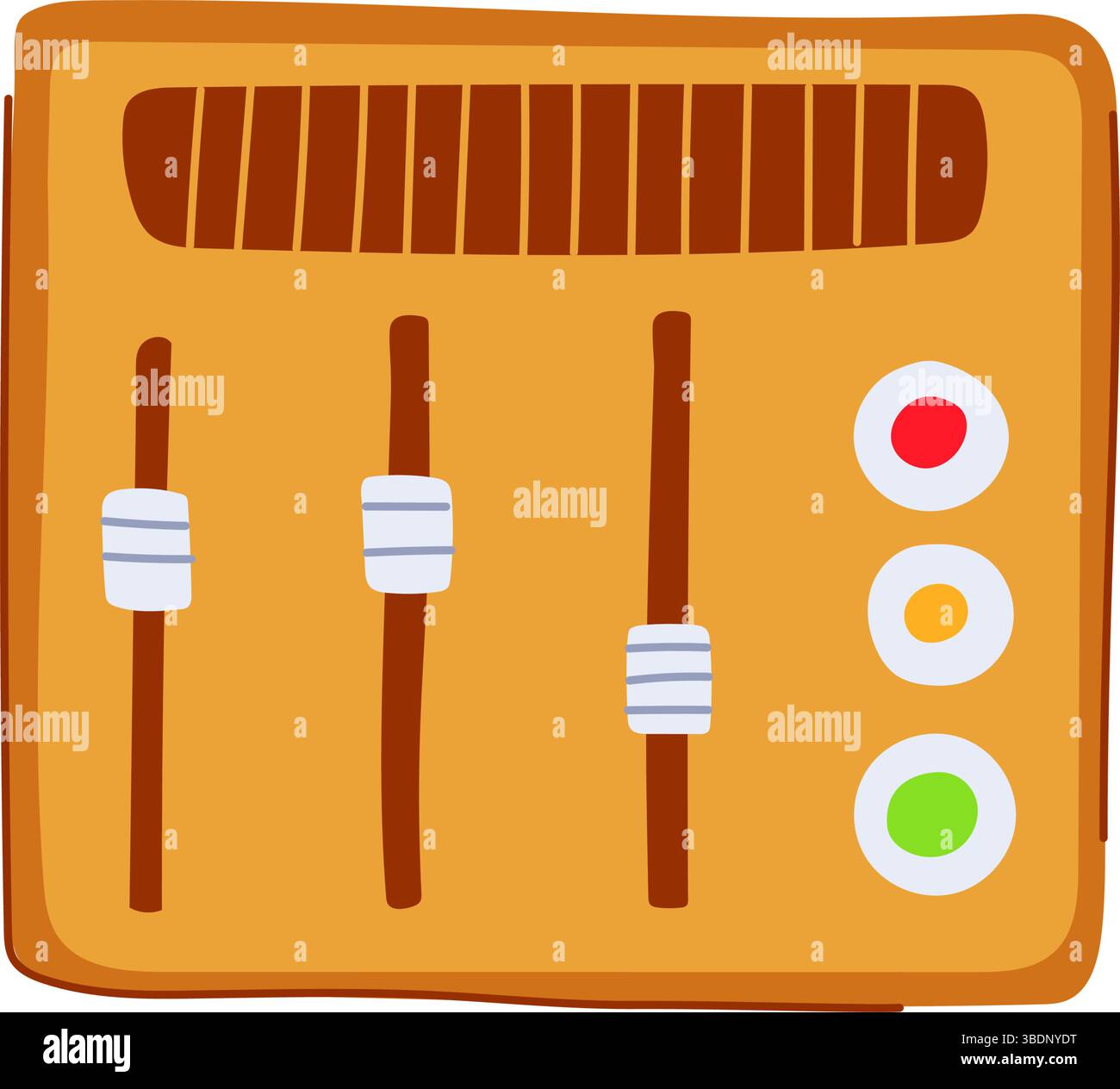 lights retro control panel cartoon vector illustration Stock Vector Image & Art - Alamy