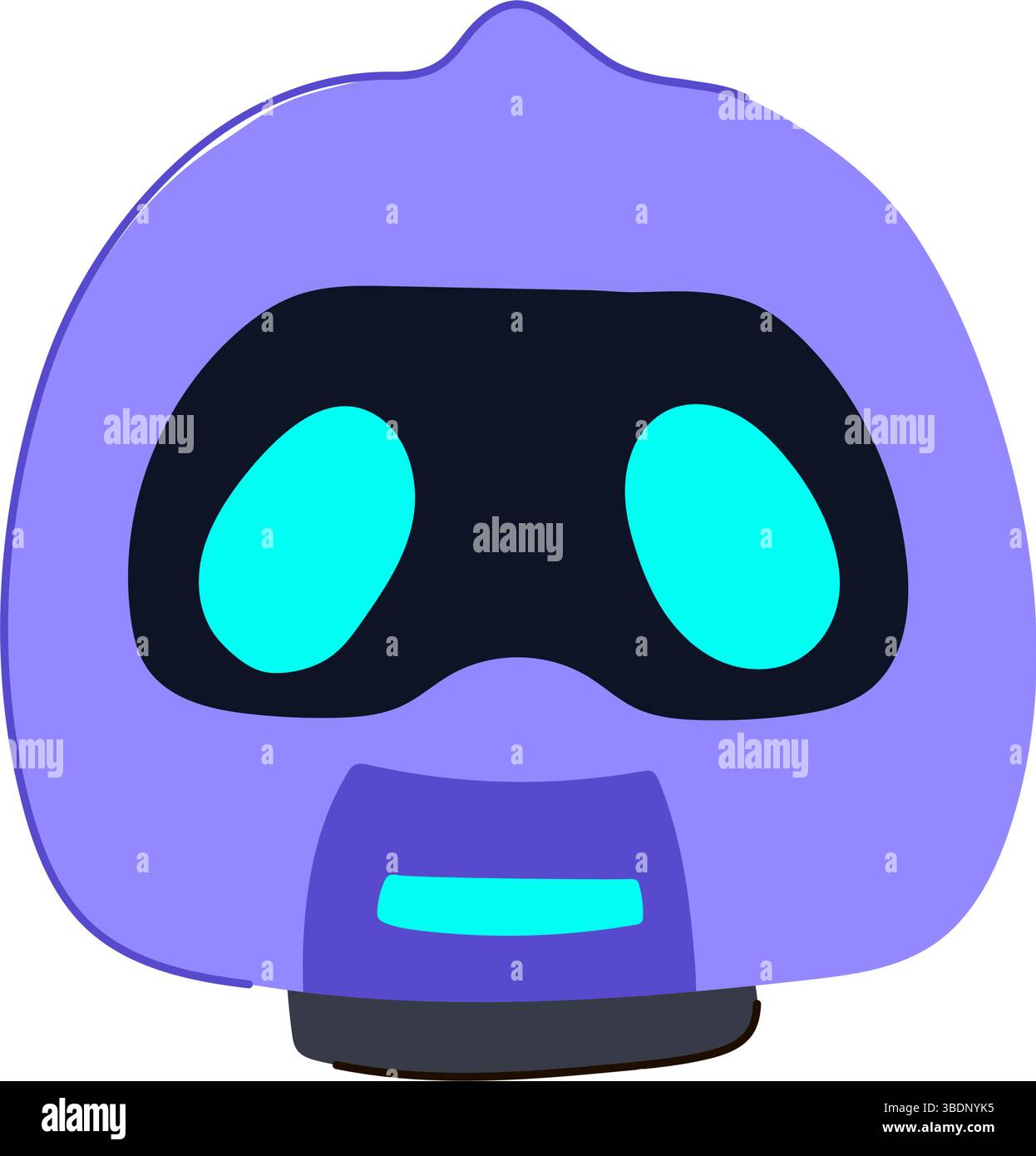 machine robot head cartoon vector illustration Stock Vector Image & Art ...