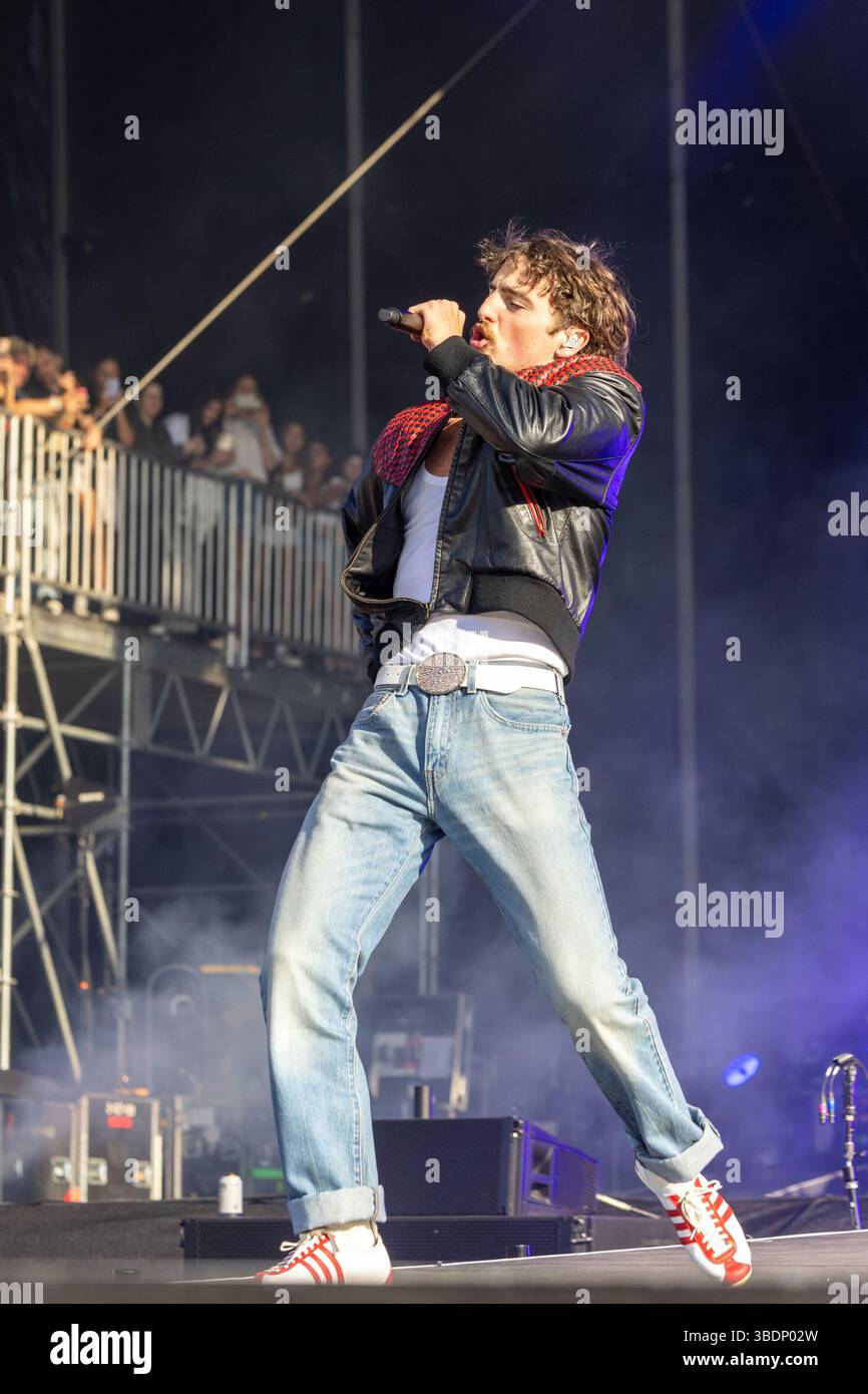 Benson Boone during the BottleRock Music Festival on May 24, 2025, in ...
