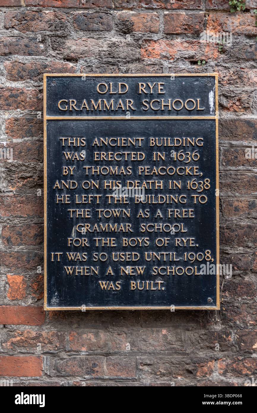 Rye, May 22nd 2025: The Old Grammar School Stock Photo - Alamy