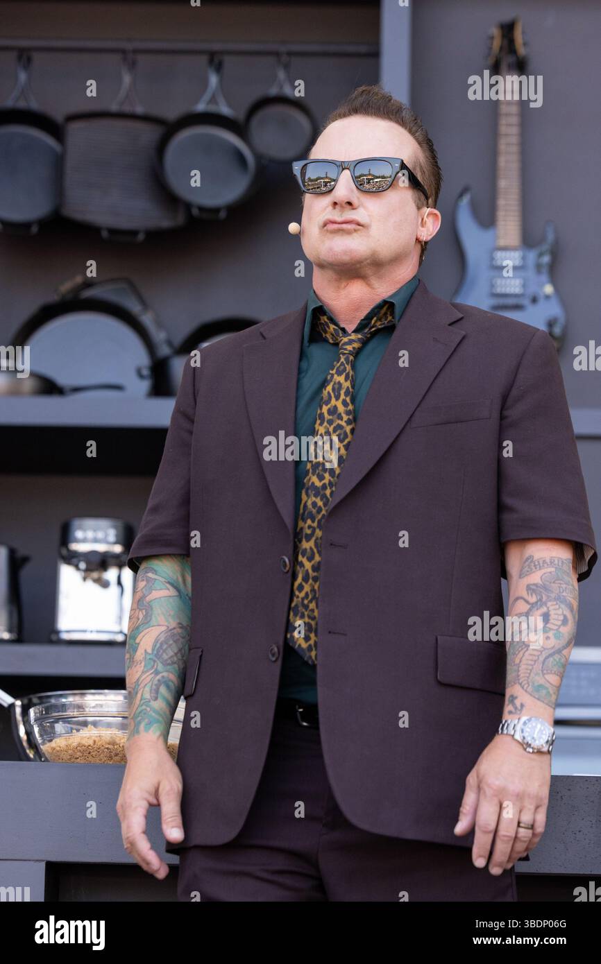 Tre Cool of Green Day during the BottleRock Music Festival on May 24 ...