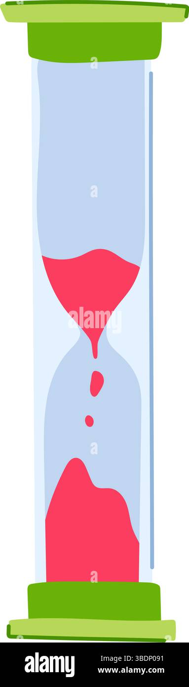 countdown sand timer kids cartoon vector illustration Stock Vector ...