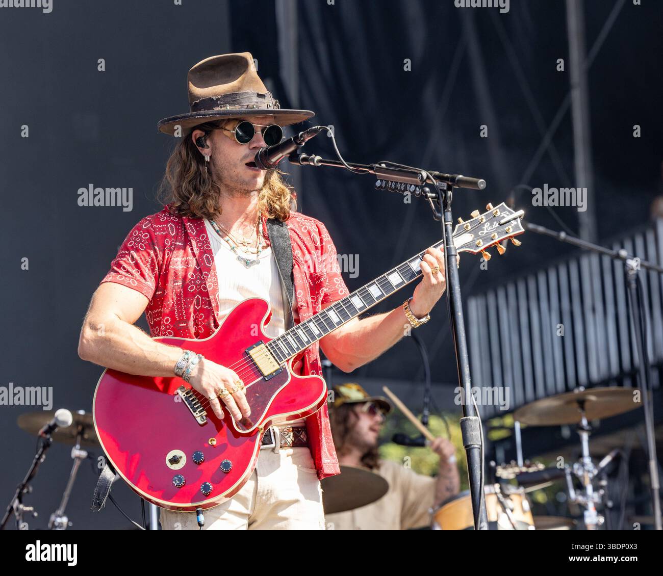 Napa, USA. 24th May, 2025. Jokull 'JJ' Juliusson of Kaleo during the ...
