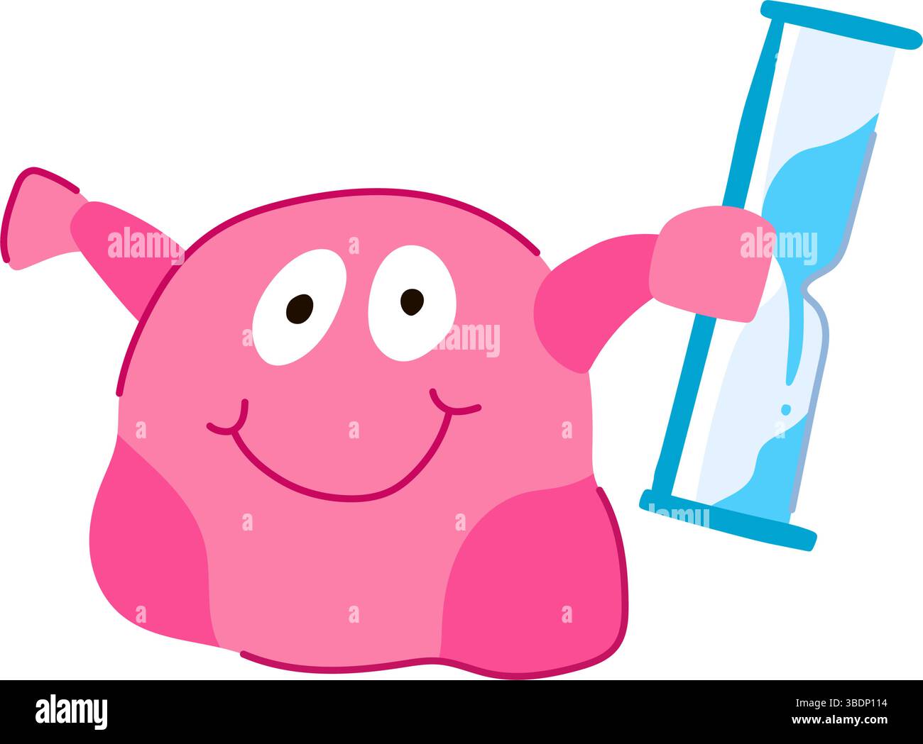 visual sand timer kids cartoon vector illustration Stock Vector Image ...