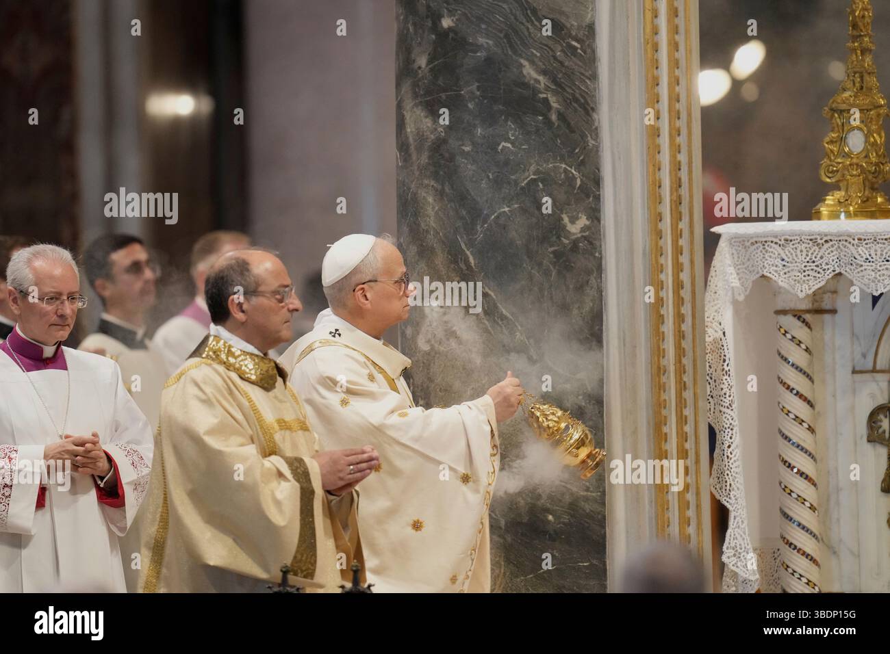 Pope Leo XIV presides over a Mass in the Archbasilica of St. John ...