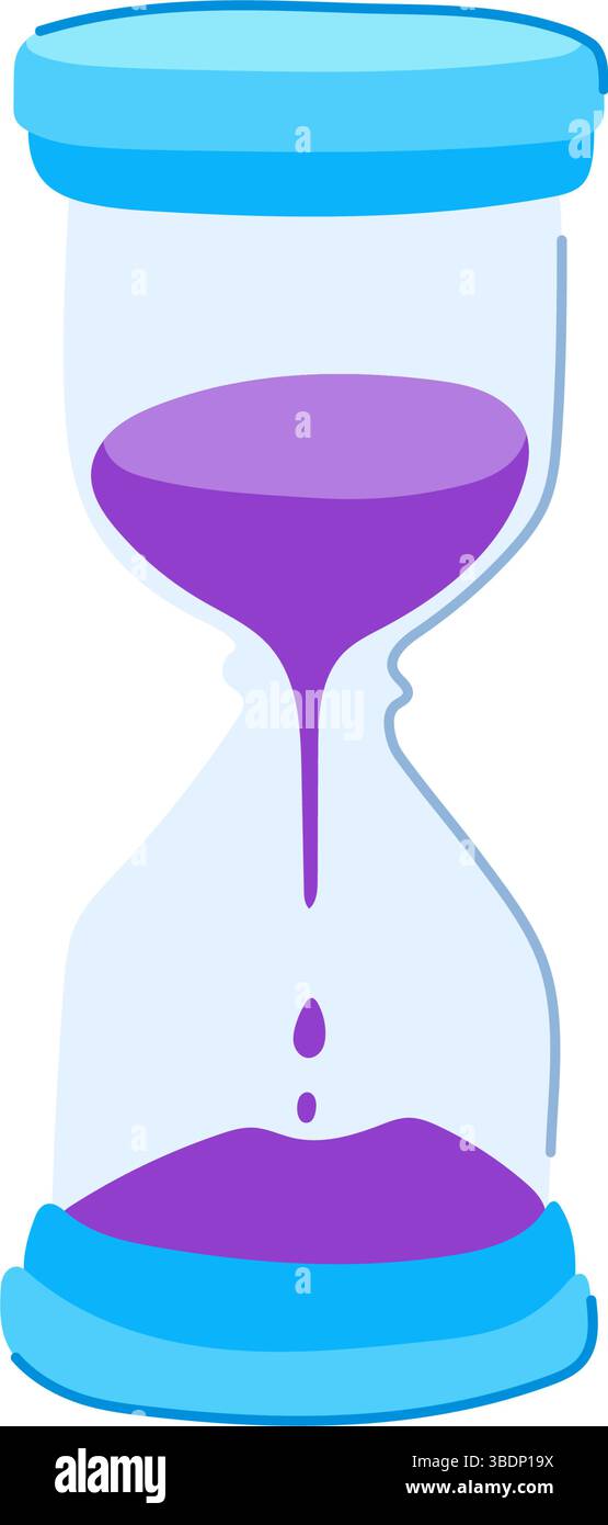 tool sand timer kids cartoon vector illustration Stock Vector Image ...