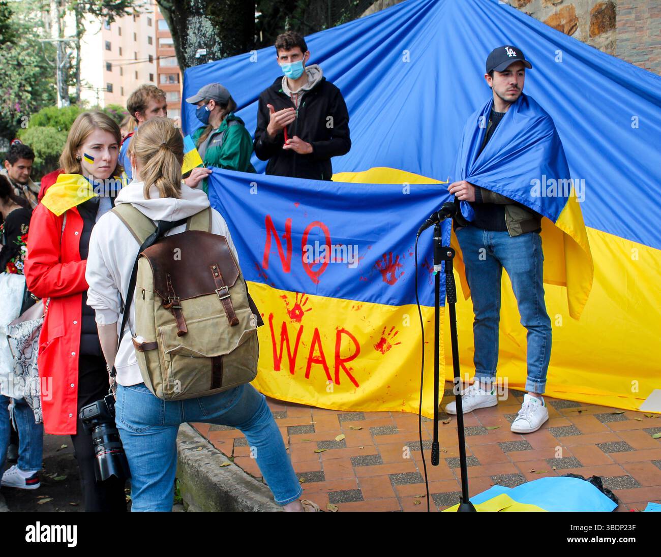 Vienna, Austria - 04042022: People on anti-war demonstration against ...