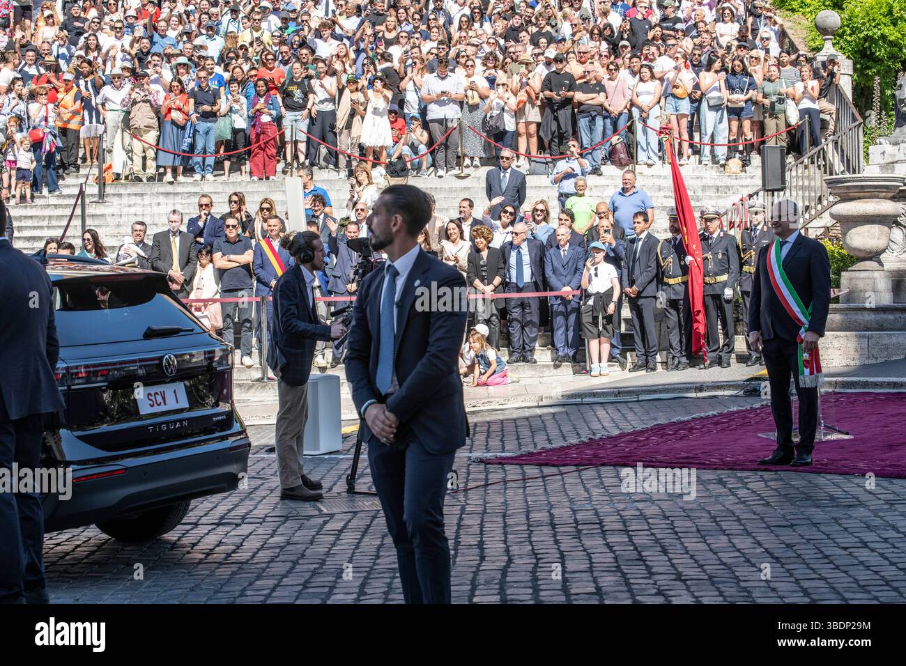 Rome, Italy MAY 25 2025: The Mayor of Rome Roberto Gualtieri Stock ...