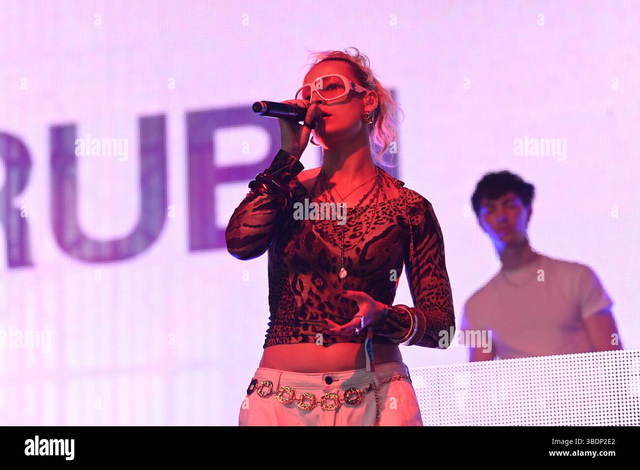 LONDON, UK. 25th May, 2025. RUBII perfroms at Cross The Tracks 2025 at ...