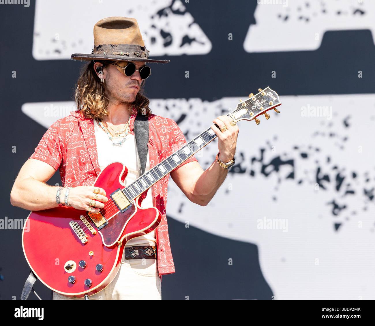 Napa, USA. 24th May, 2025. Jokull 'JJ' Juliusson of Kaleo during the ...