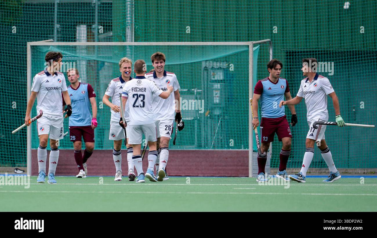 Mannheim, Deutschland. 25th May, 2025. v.li.: Raphael Hartkopf (MHC, 6 ...