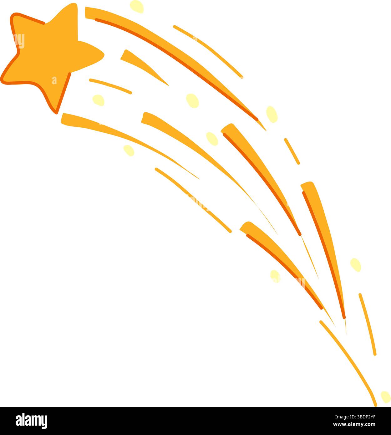 comet shooting star space cartoon vector illustration Stock Vector ...