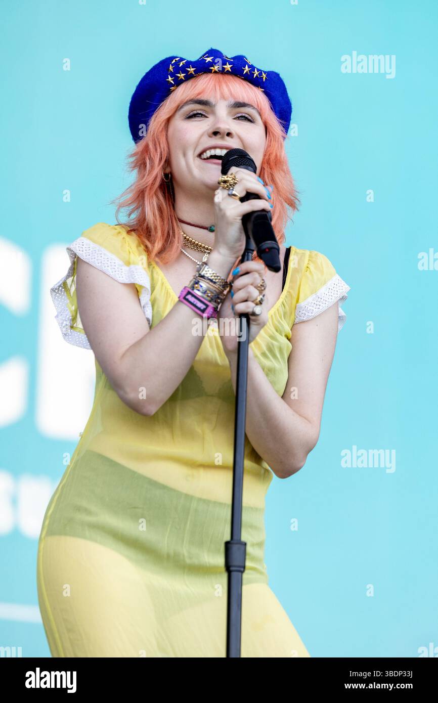 Napa, USA. 24th May, 2025. Singer Ava Maybee during the BottleRock ...