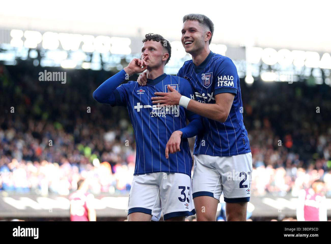 Ipswich Town's Nathan Broadhead (left) celebrates scoring their side's ...