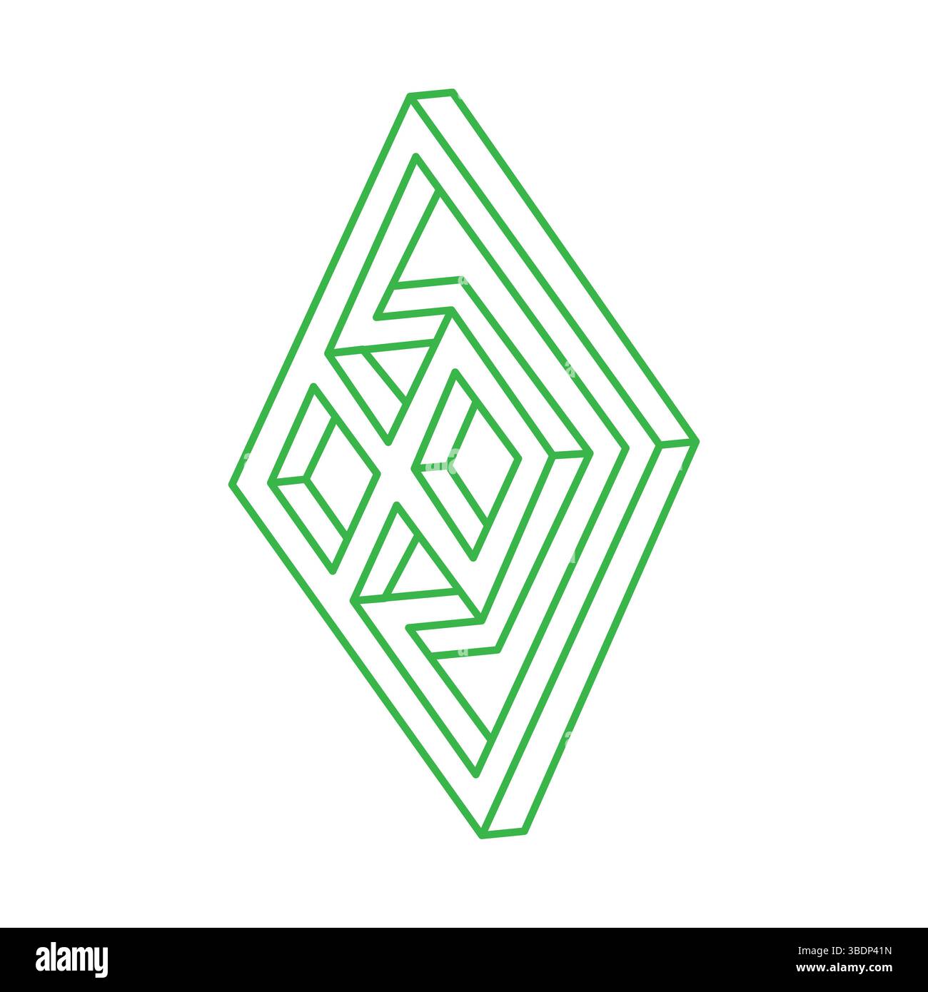 Illusion shapes. 3d geometry. Optical illusion figure. Sacred geometry ...