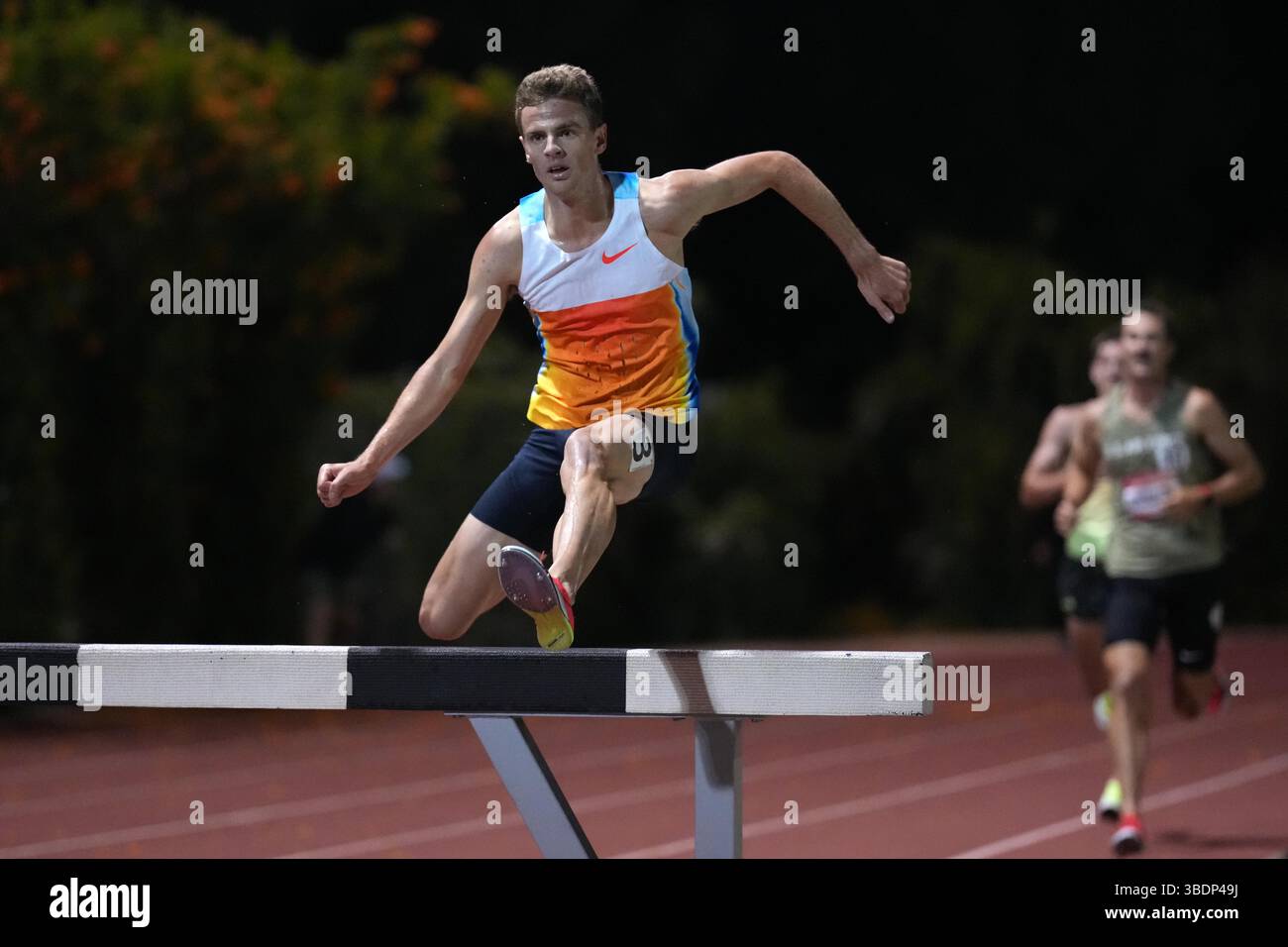 Duncan Hamilton (USA) places second in the USATF steeplechase in 8:20 ...