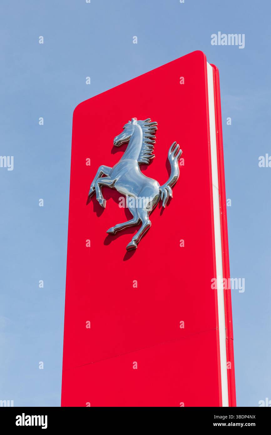 Copyright logo for Ferrari motor cars, Ferrari outlet, Glasgow ...
