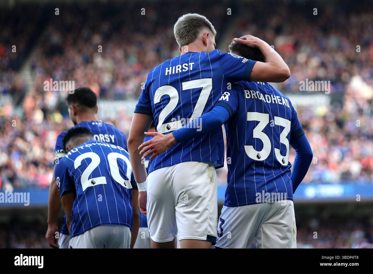 Ipswich Town's Nathan Broadhead (right) celebrates scoring their side's ...