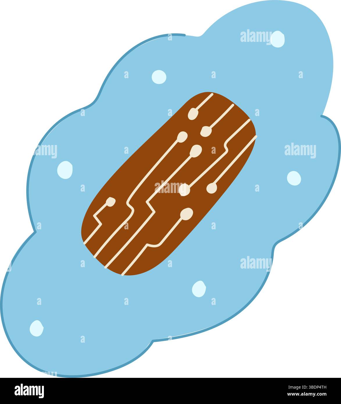 monitoring smart patch cartoon vector illustration Stock Vector Image ...